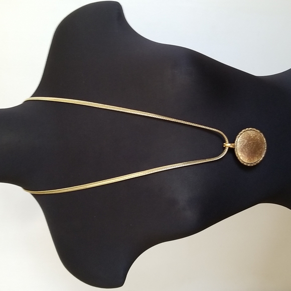 Jewelry | Vintage Long Gold Round Medallion Necklace | Poshmark